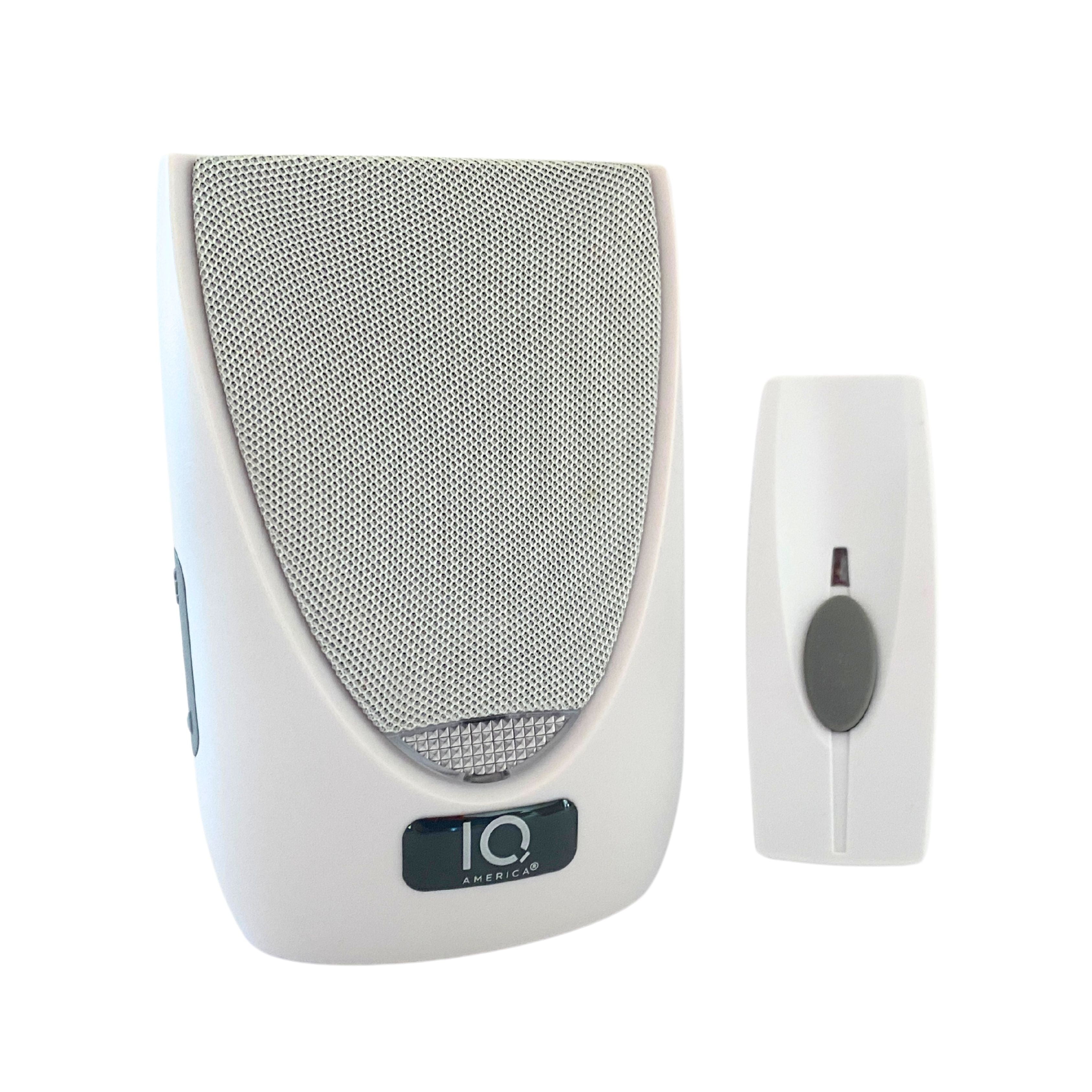 Battery Powered Wireless Portable Door Bell Chime with Visual Strobe ...