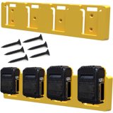 Battery Rack Compatible DeWalt 20V Battery Holder, Mount 4 Slot Bulk ...