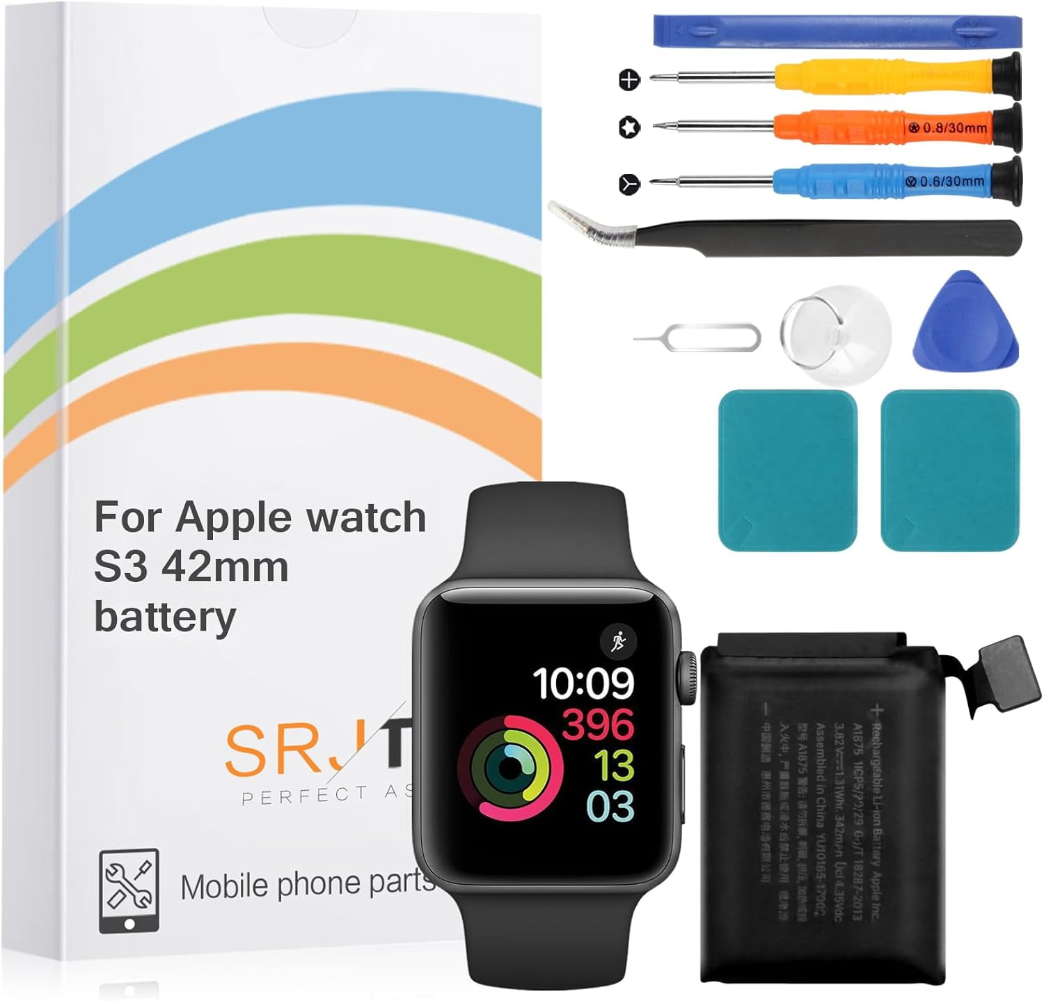 Battery Replacement For Apple Watch Series 3 38mm A1847 A1848 A1858 ...