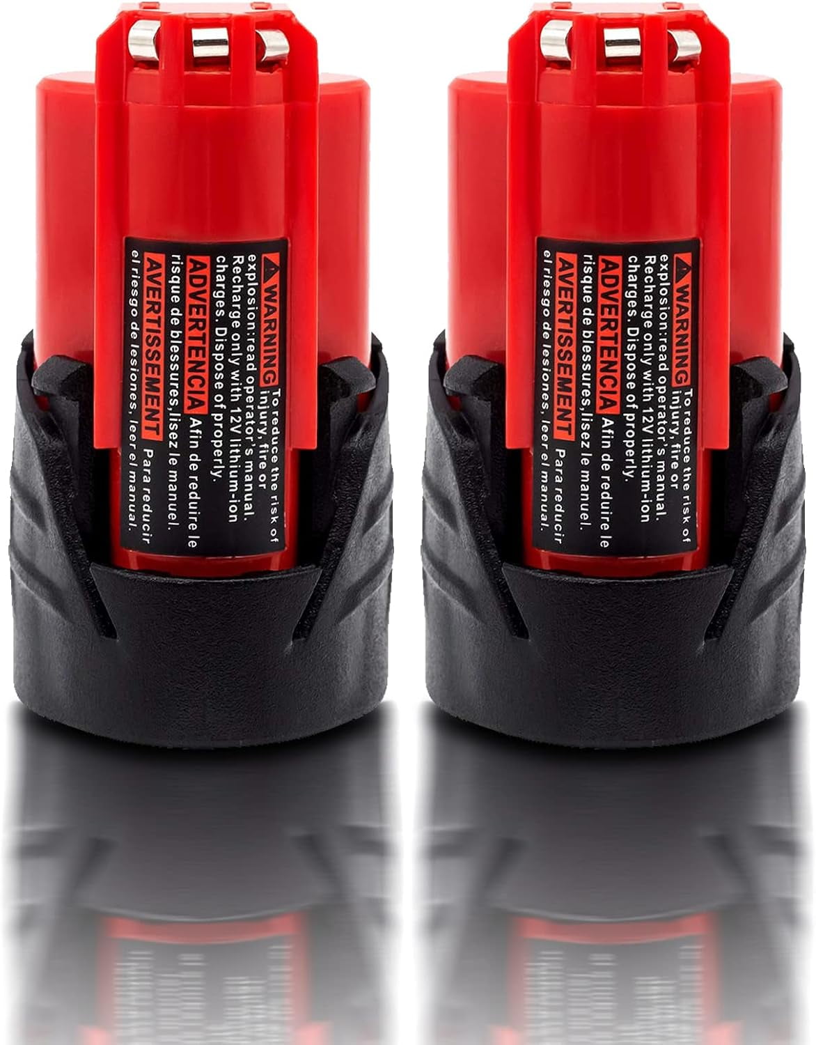 Battery Replacement for Milwaukee 12v: Batteries 4.0 ah Lithium Compatible with Milwaukee 12 ...