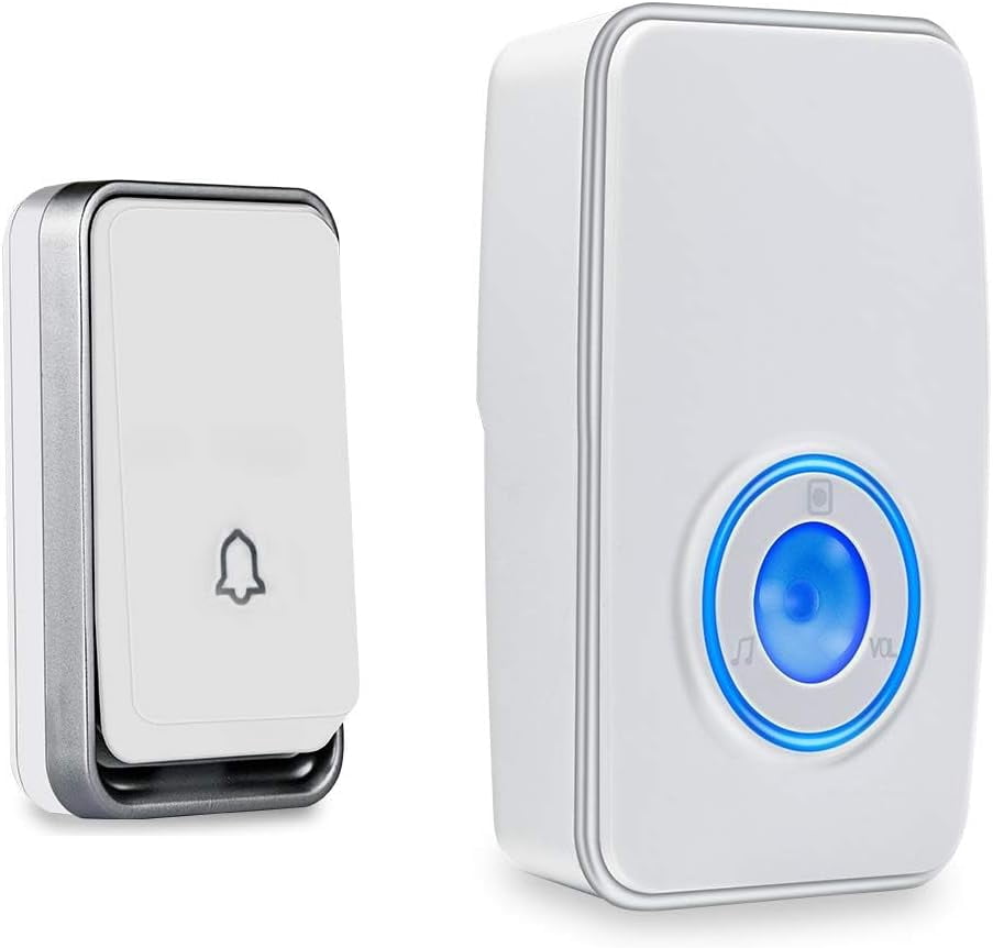 No Battery Required】 Wireless Doorbell Waterproof, Door Chime Kit with ...