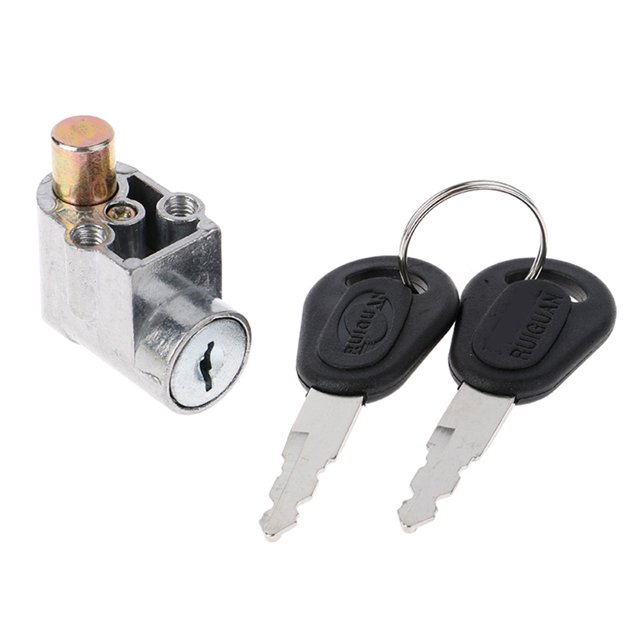 Battery Safety Pack Box Lock W/2 Key for Motorcycle Electric eBike ...