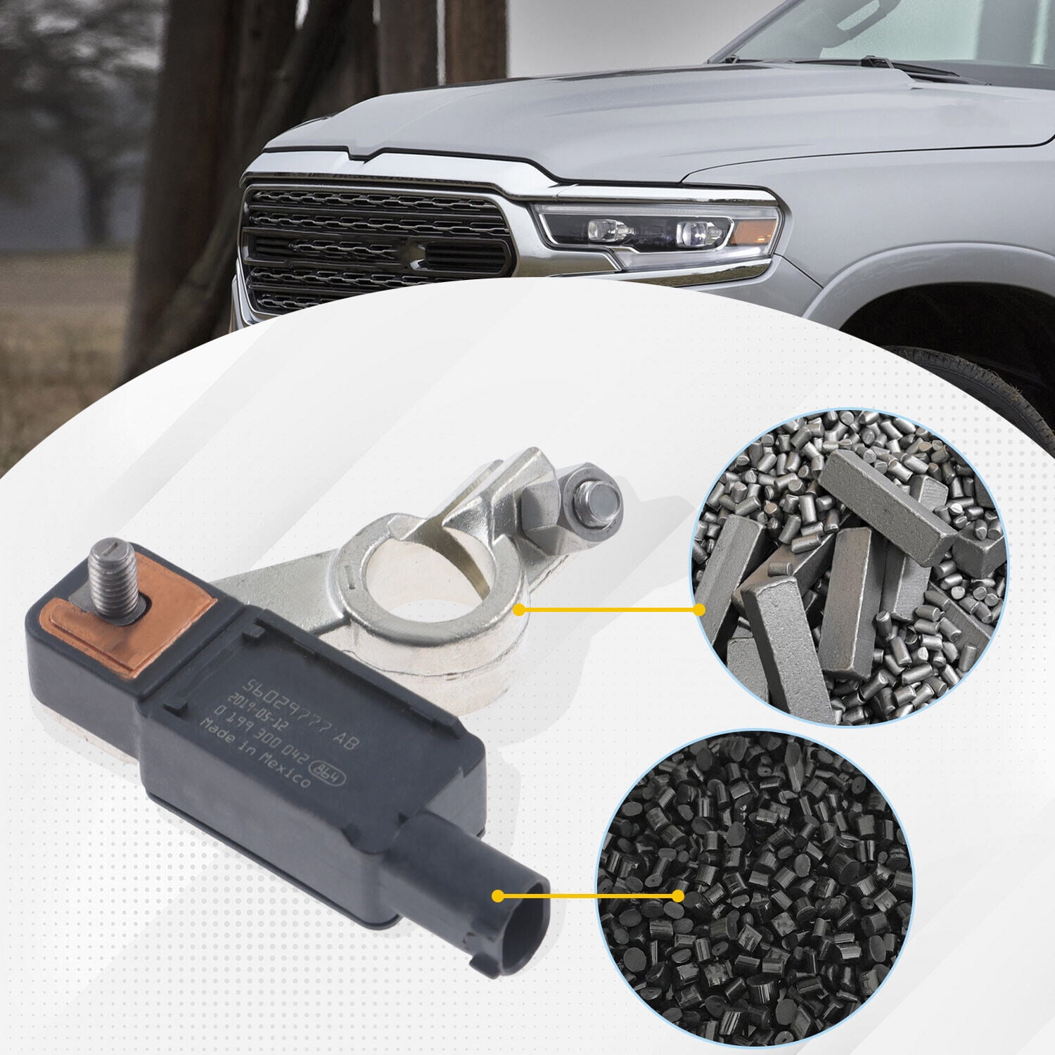 Battery Sensor Replacement Fit for 2020-2021 Jeep Gladiator 68289207AC ...