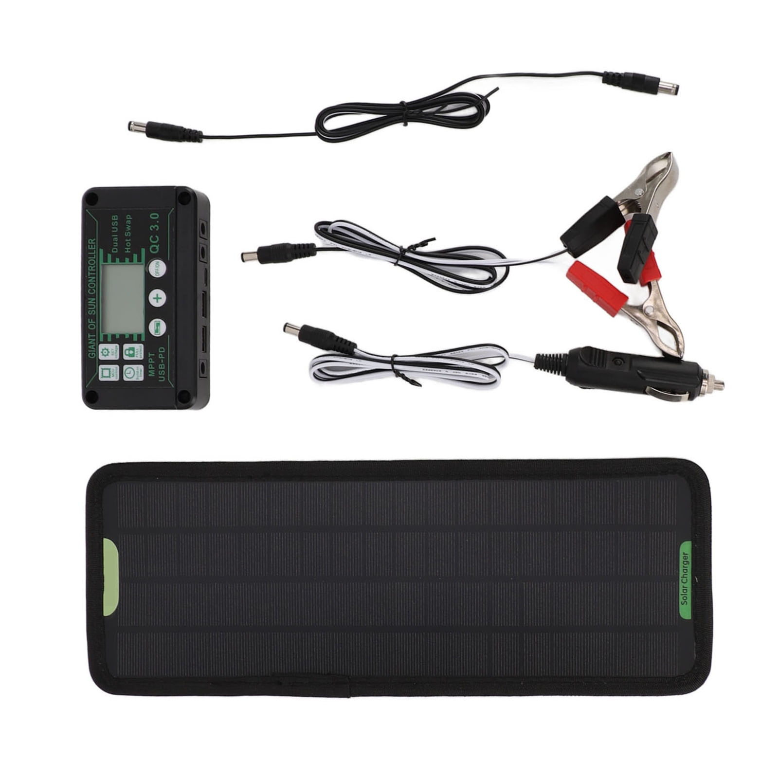 Battery Solar Panel Kit, Solar Trickle Charger Portable for Cars ...