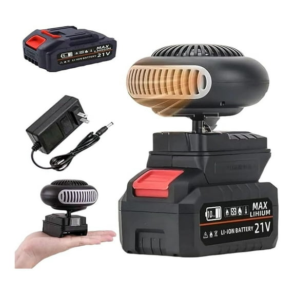 Battery Space Heater, Cordless Rechargeable Heater, Portable 1500mAh ...