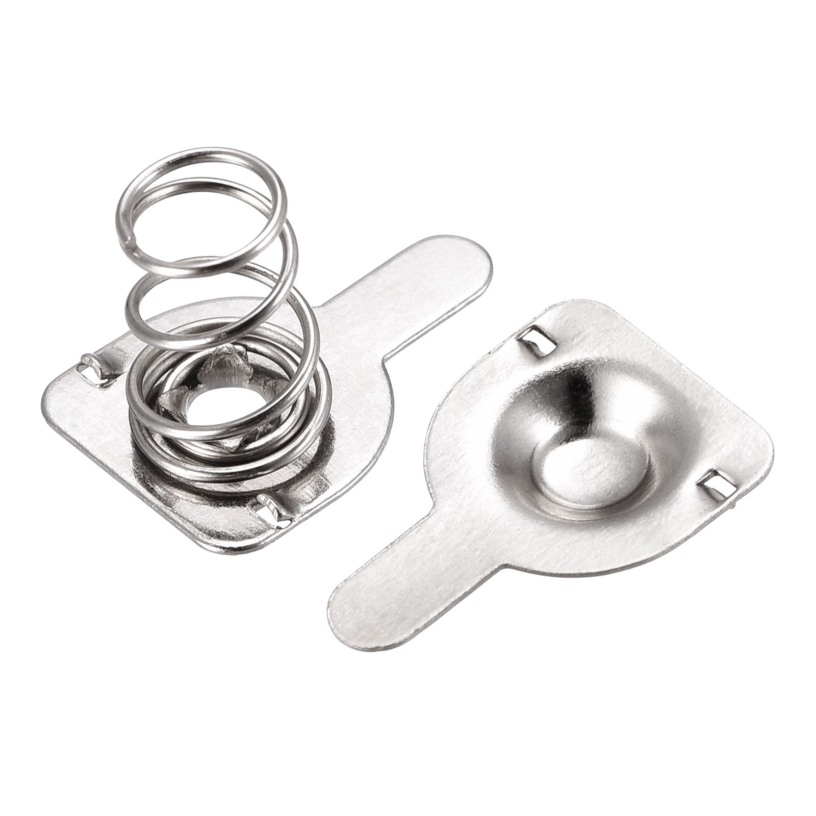 Uxcell Battery Spring Plate AAA Battery Contact Nickel Plate 9.5mmx9mm ...