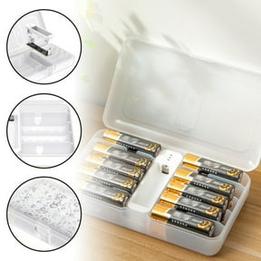 Fullcase Battery Storage Organizer Batteries Holder Case Holds 72pcs AA ...
