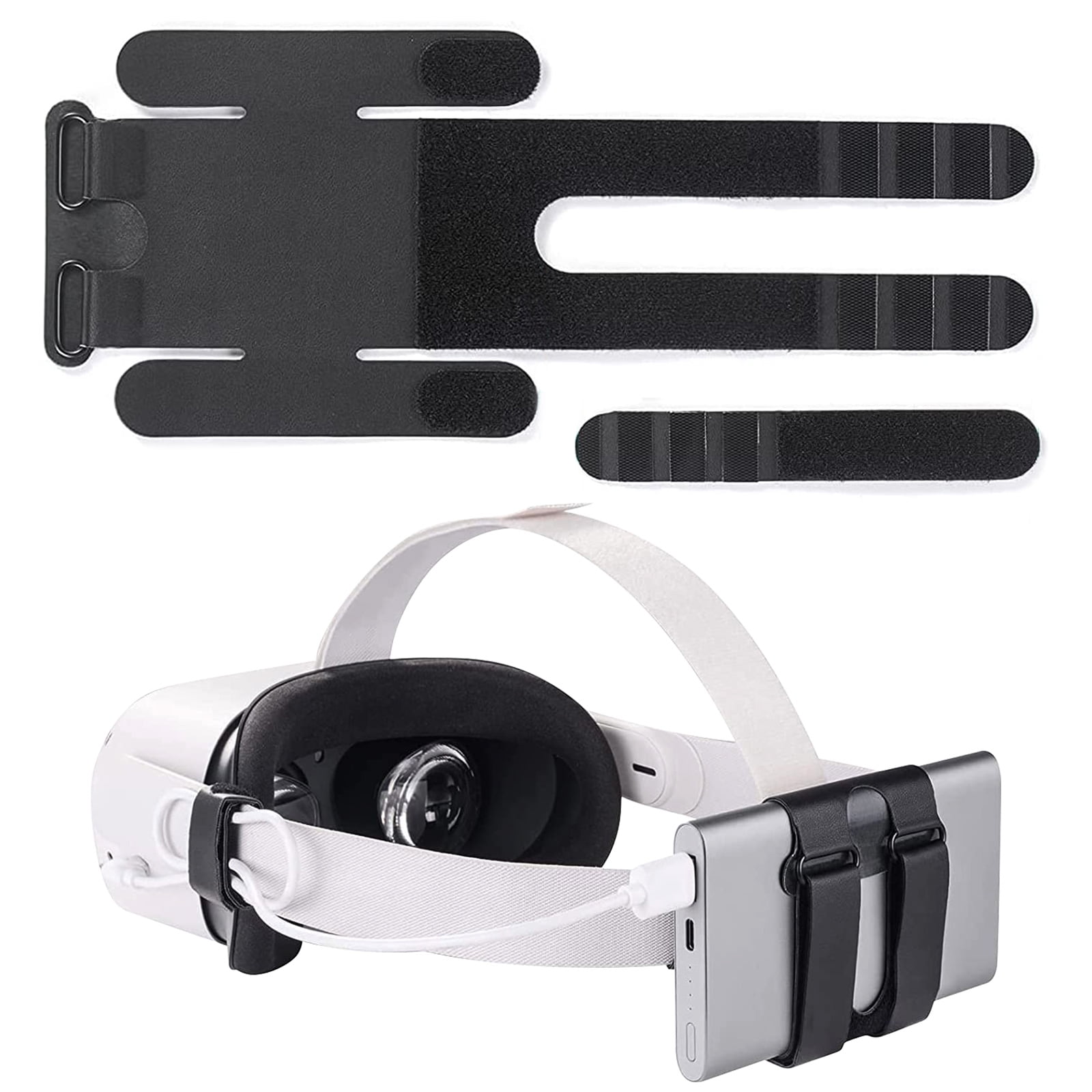 TSV Battery Strap for Oculus Quest 2, VR Headset Powerbank, Adjustable ...