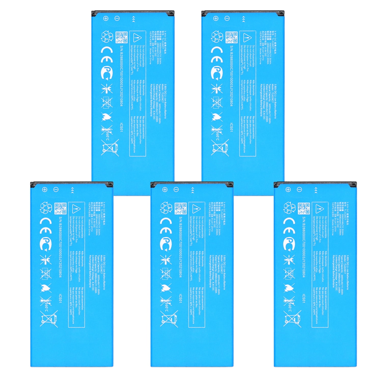 High-Capacity TLi028C7 Battery for Alcatel TRACFONE TCL A509DL and 1B ...