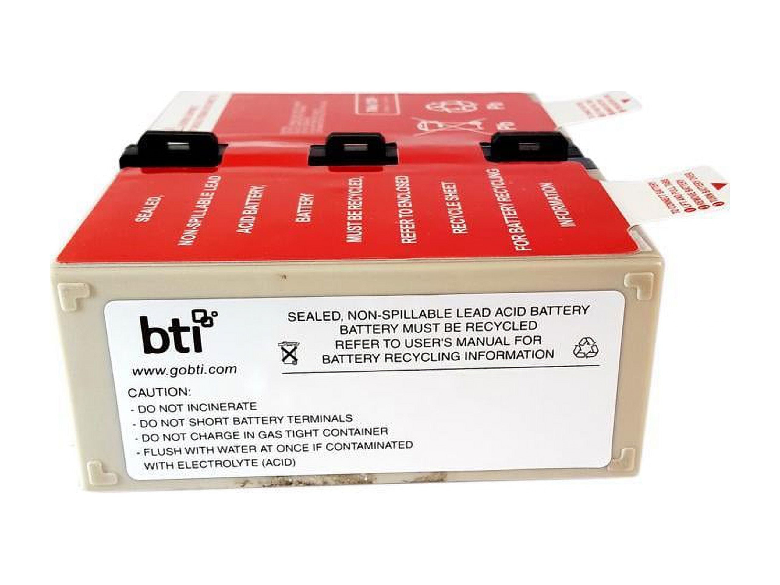 Bti Ups Battery Pack - 7200 Mah - 12 V Dc - Sealed Lead Acid - Sealed (apcrbc123-sla123 ...