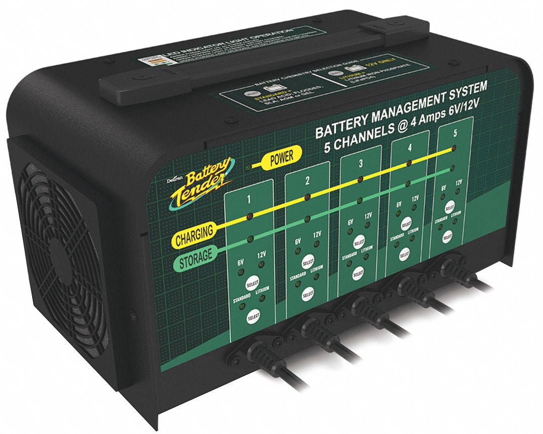 Battery Tender 5 Bank Multibank Charger - 20 AMP (4 AMPs Per Bank ...