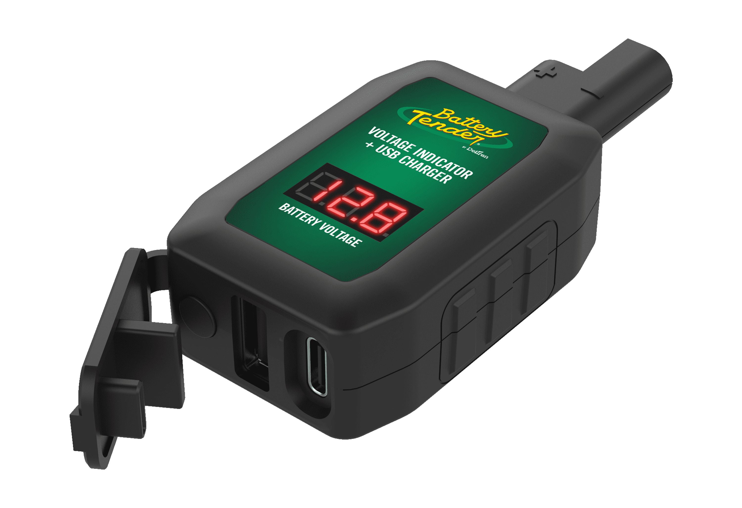 Battery Tender LCD Voltage Indicator Quick Disconnect - USB and USB-C ...