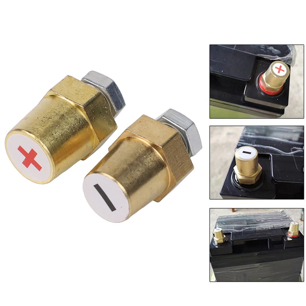 Battery Terminal Adapters Set Of 2 Easy Installation For Car Batteries ...