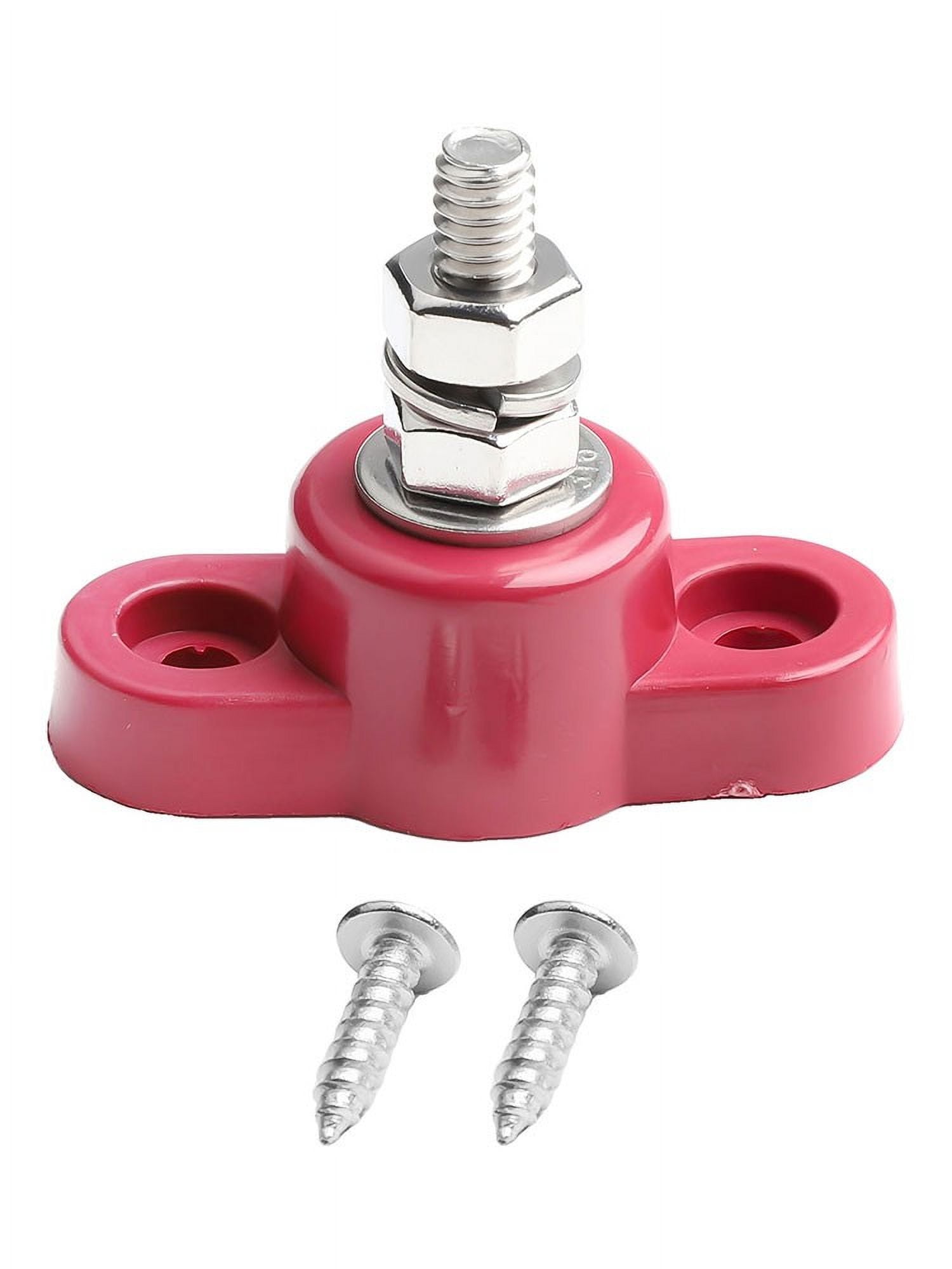 Battery Terminal Block 12V 24V Safety Red And Black Power Stud Battery Terminal M6-Red YIWEI ...