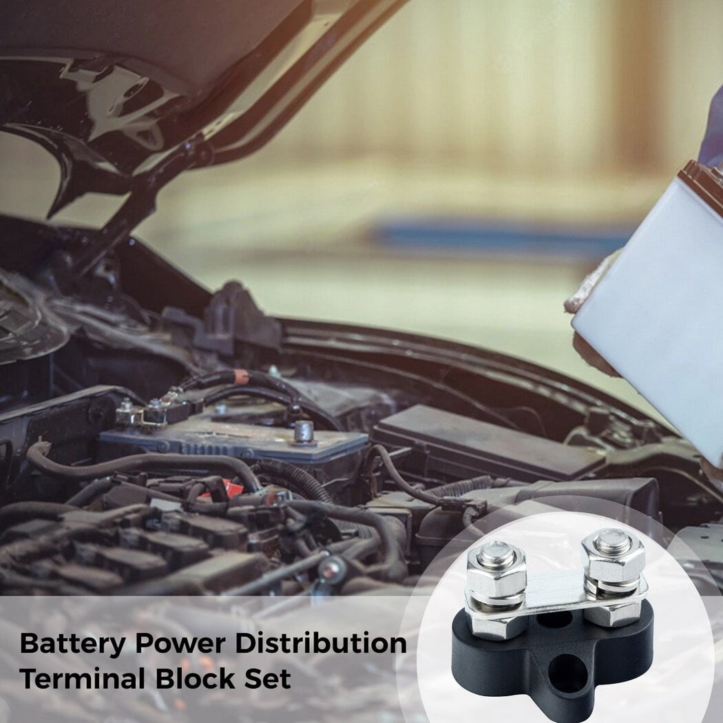 Battery Terminal Blocks M8 - 2PCS Battery Junction Post Power ...