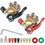 Car Battery Terminal Connectors, 2Pcs 4 Way Quick Release Disconnect ...