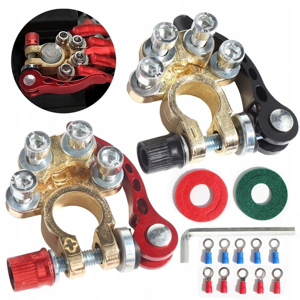 Battery Terminal Clamp Connectors 2Pcs Release Disconnect Car Battery ...