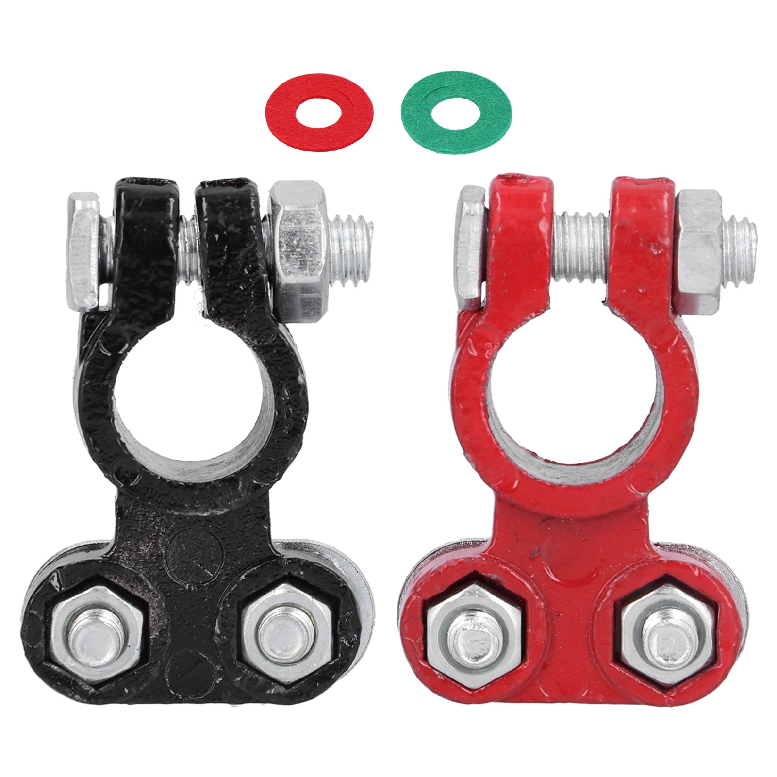 Battery Terminal Clamps Positive Negative with Felt Washers - Walmart.com
