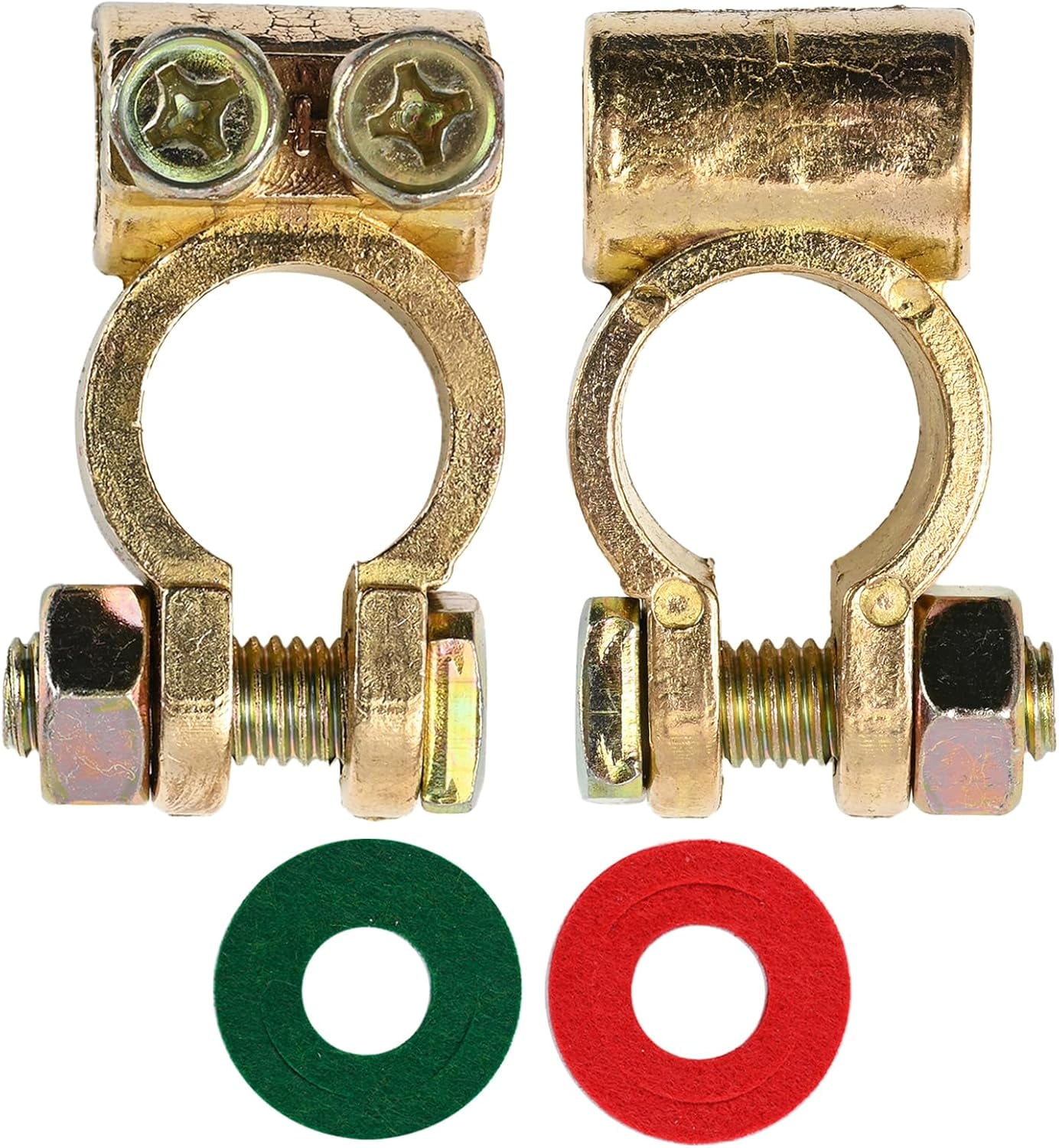 Battery Terminal Connector Pure Brass Truck Car Auto Battery Wiring ...