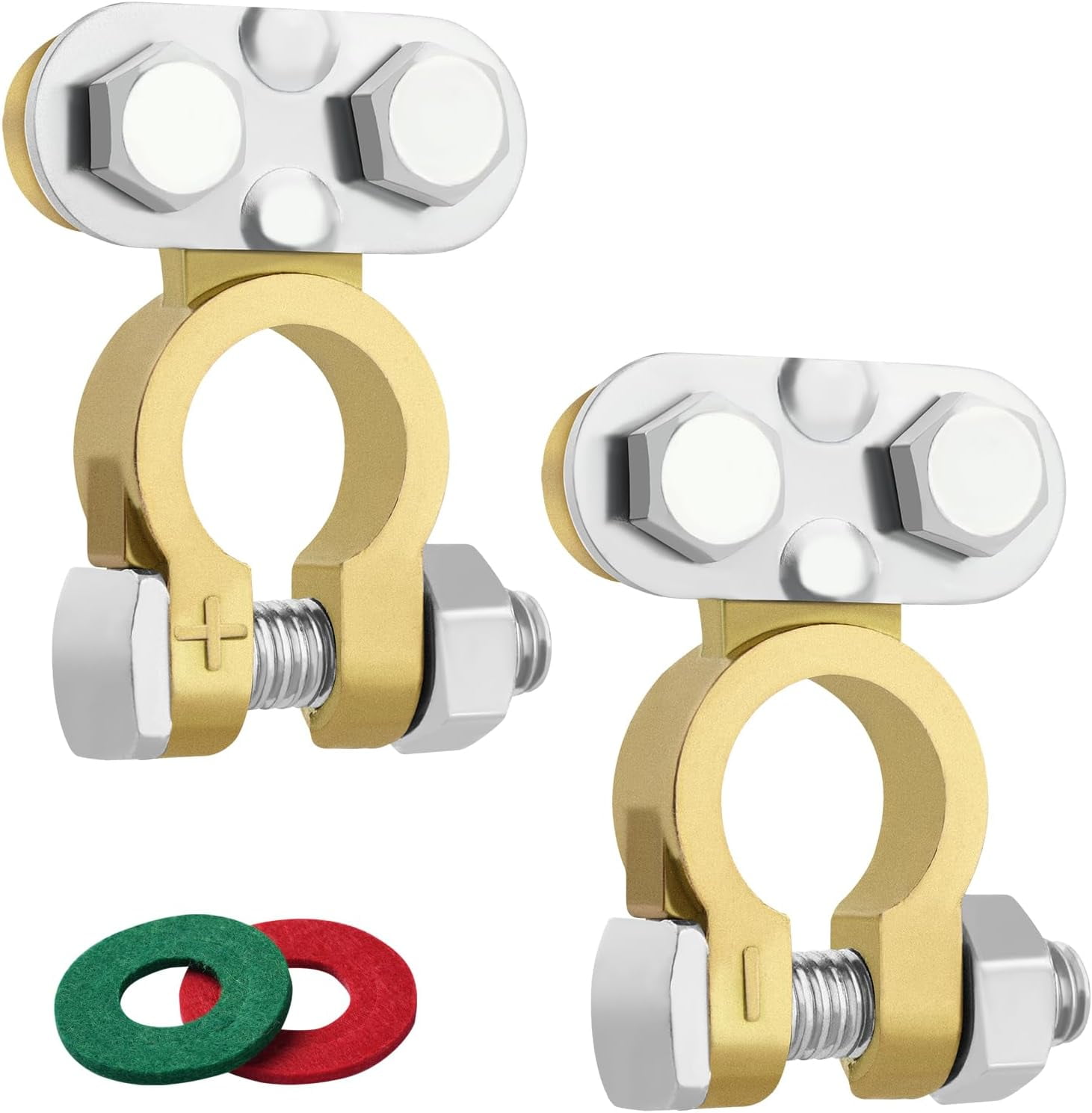 Battery Terminal Connectors 1 Pair, Battery Terminals Brass, Car ...