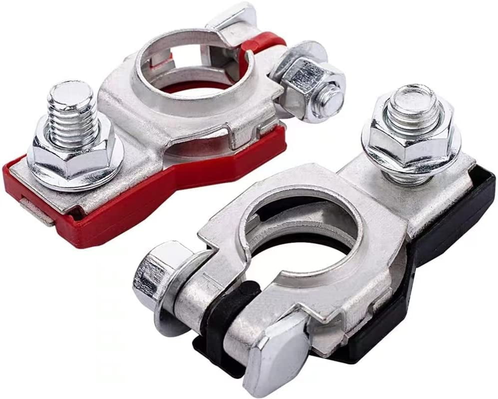 Battery Terminal Connectors(1 pair), Positive & Negative Auto Battery ...