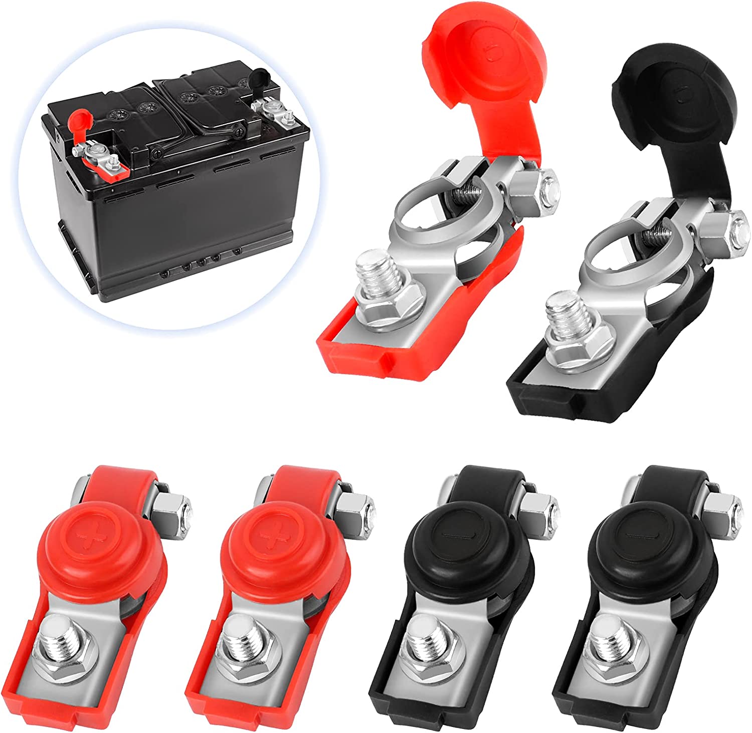 Battery Terminals Battery Quick Release Connectors Negative and ...