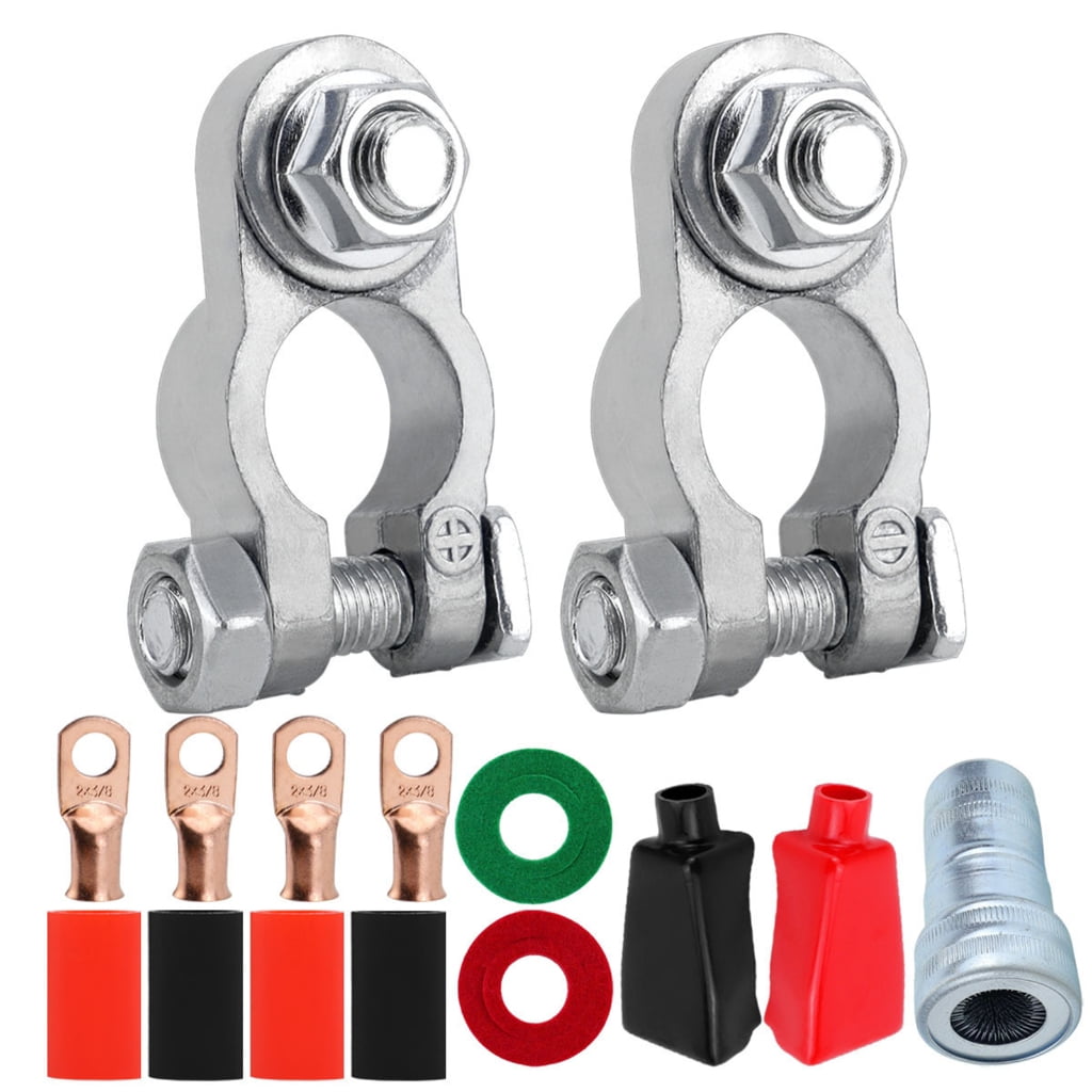 Battery Terminals with Lugs Battery Terminal Connector set Pair for ...