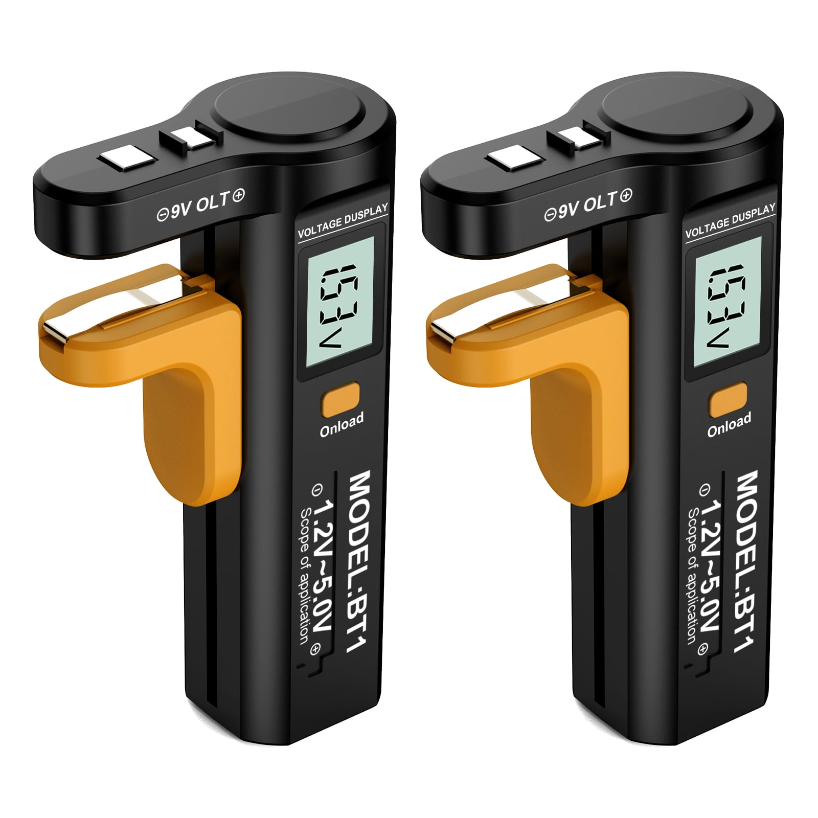 Battery Tester ABS Digital Battery Checker with Current Detection ...