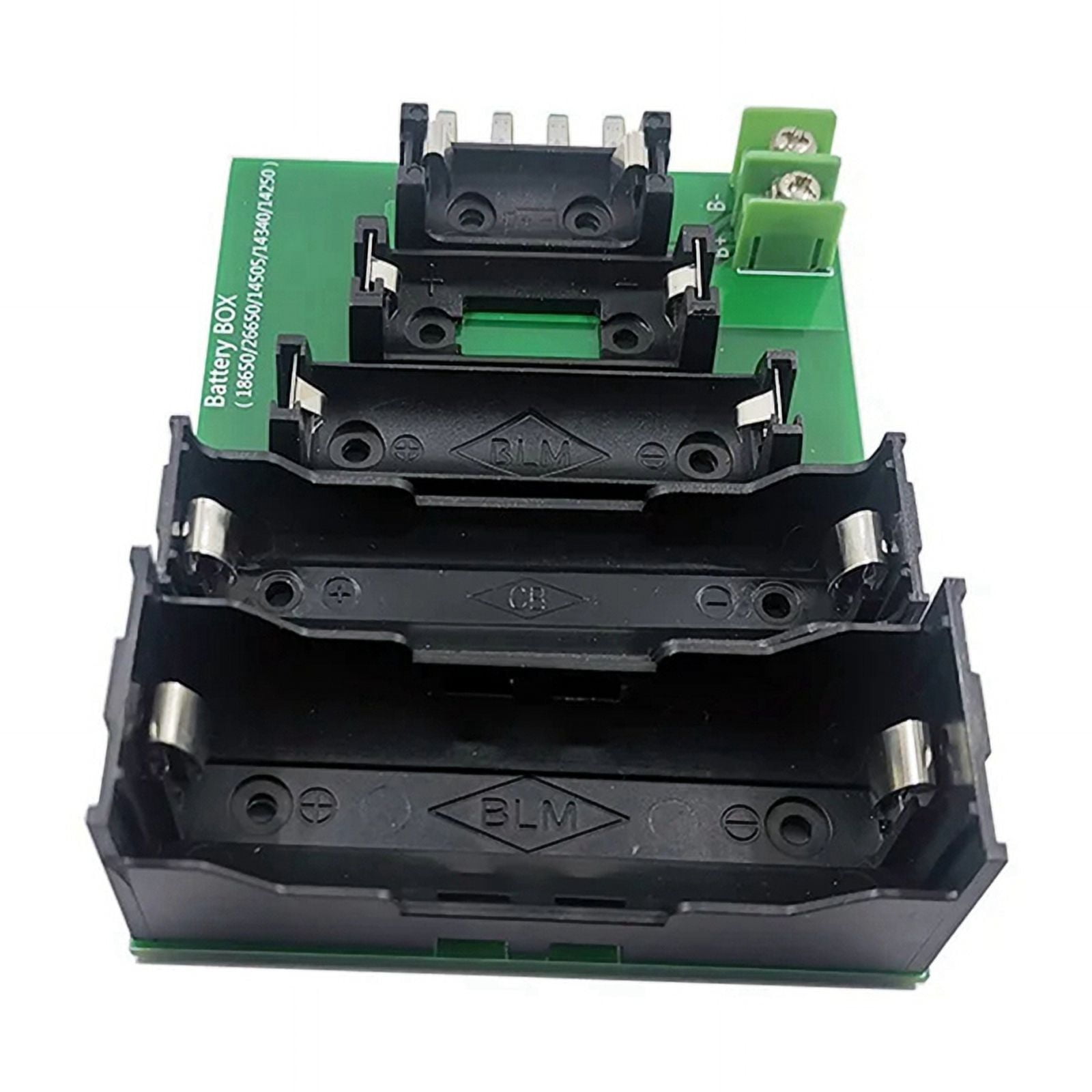 Battery Tester Case 4 & 2-Wire Terminal 18650 26650 14505 14340 1425 ...