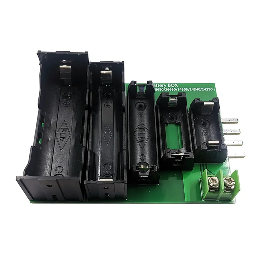 Battery Tester Case 4 & 2-Wire Terminal 18650 26650 14505 14340 1425 ...