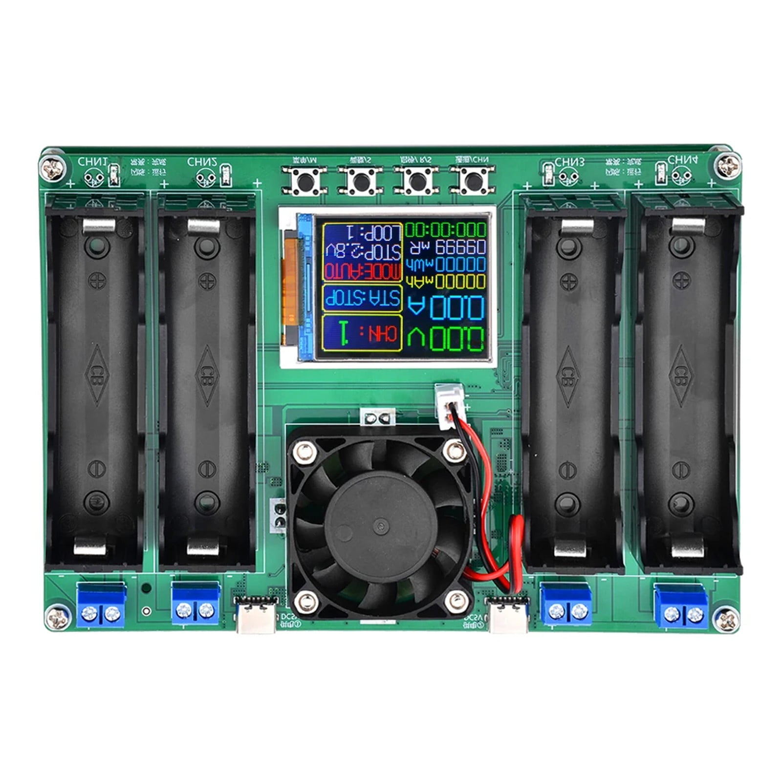 Battery Tester LCD Display Battery Analyzer Charger for Batteries ...