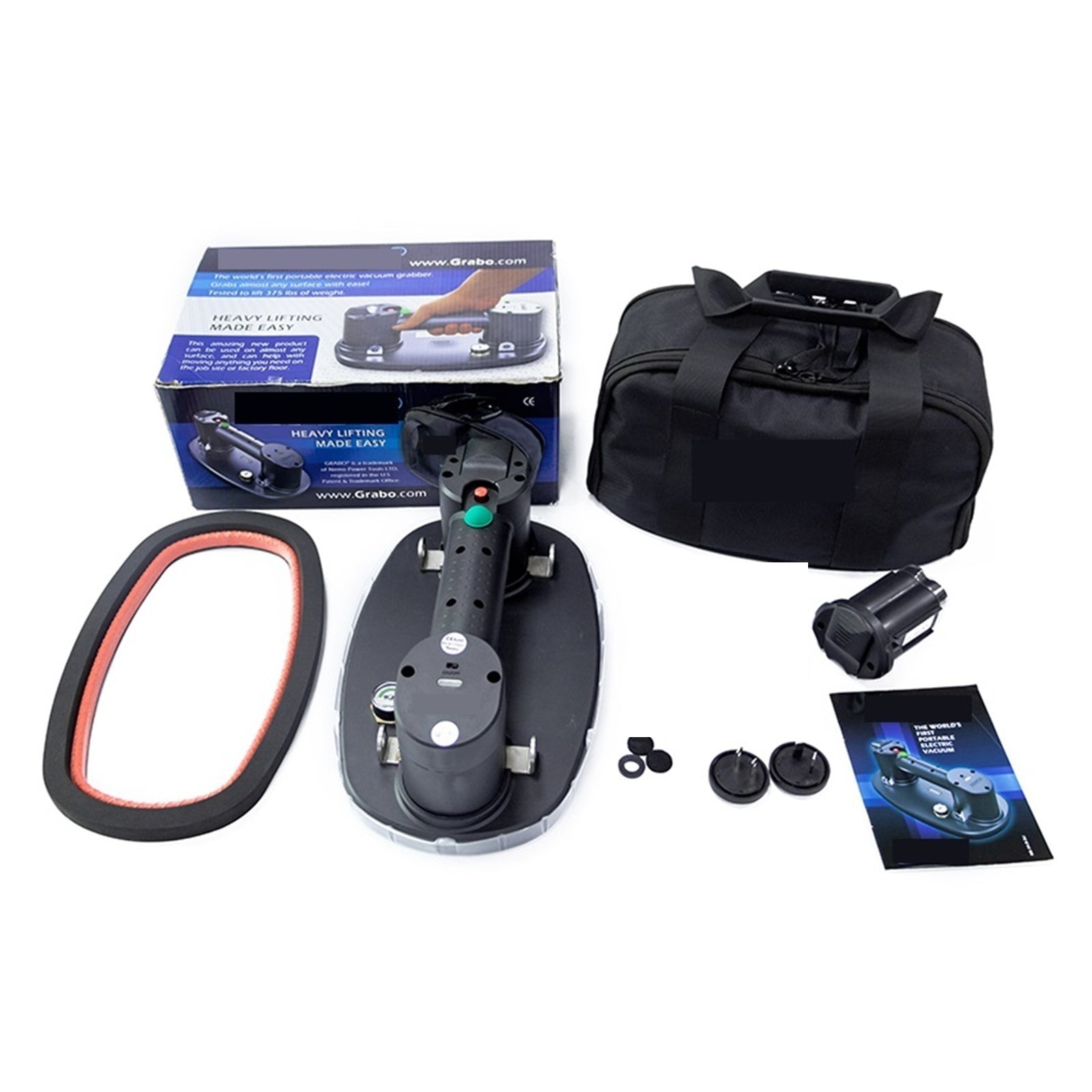 Battery And Two Sealing Rings Vacuum Suction Cup Lifter Heavy Duty ...