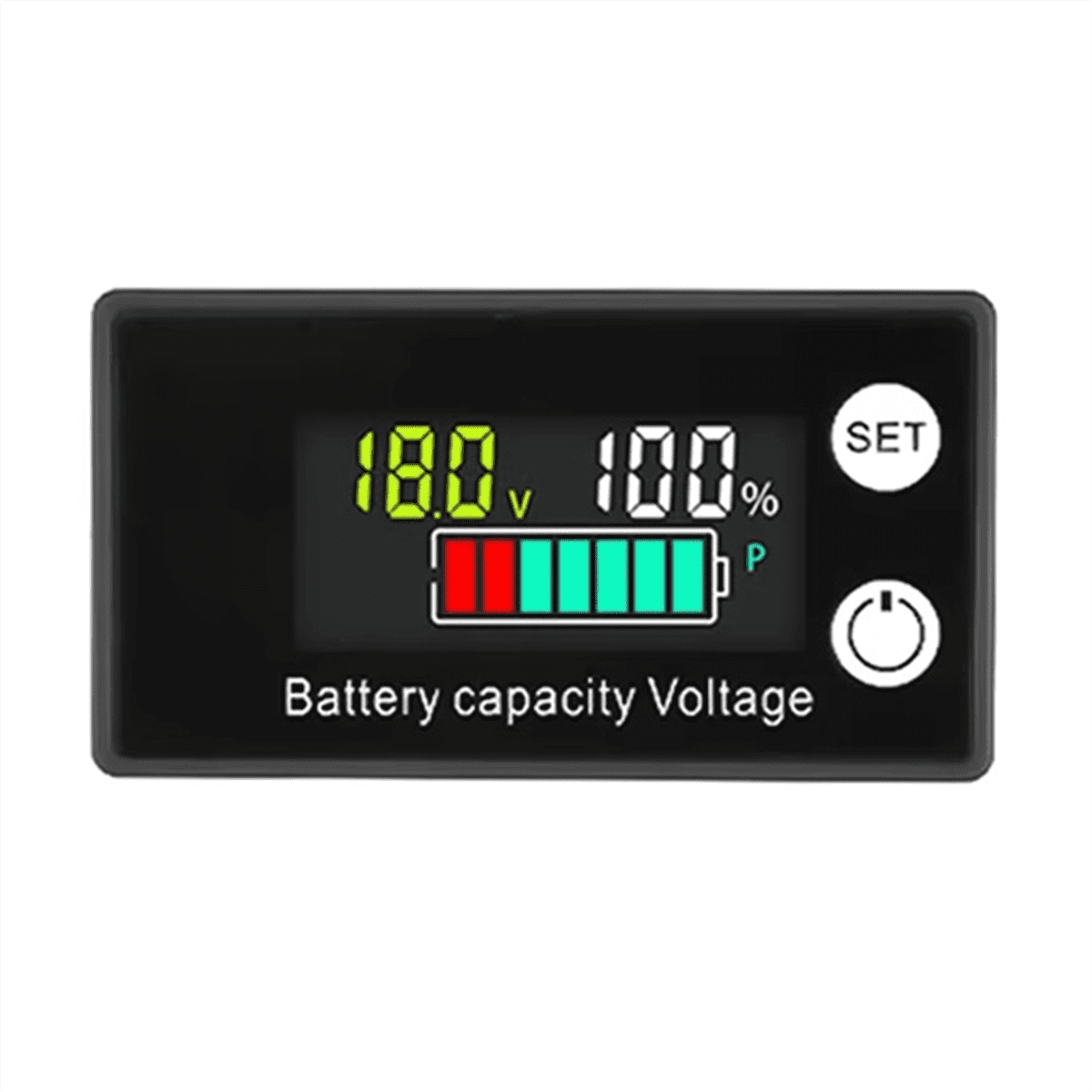 Battery Voltmeter DC 8-100V Capacity Indicator Power Meter Lithium ...