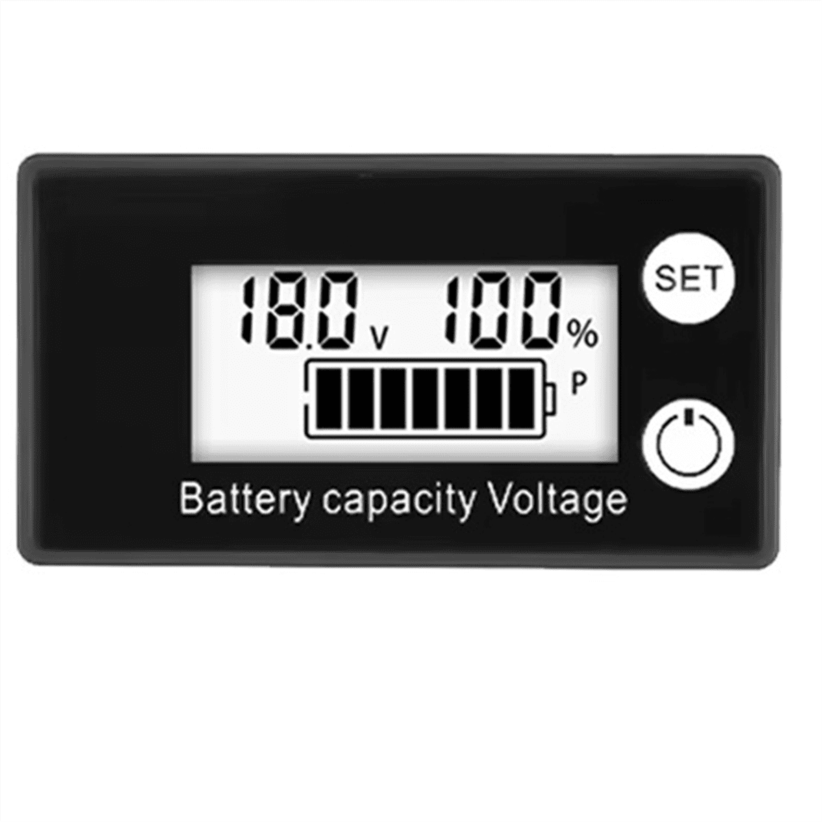 Battery Voltmeter DC 8-100V Capacity Indicator Power Meter Lithium ...