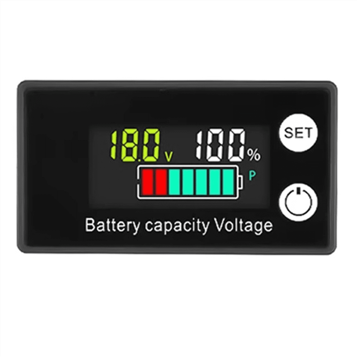 Battery Voltmeter DC 8-100V Capacity Indicator Power Meter Lithium ...