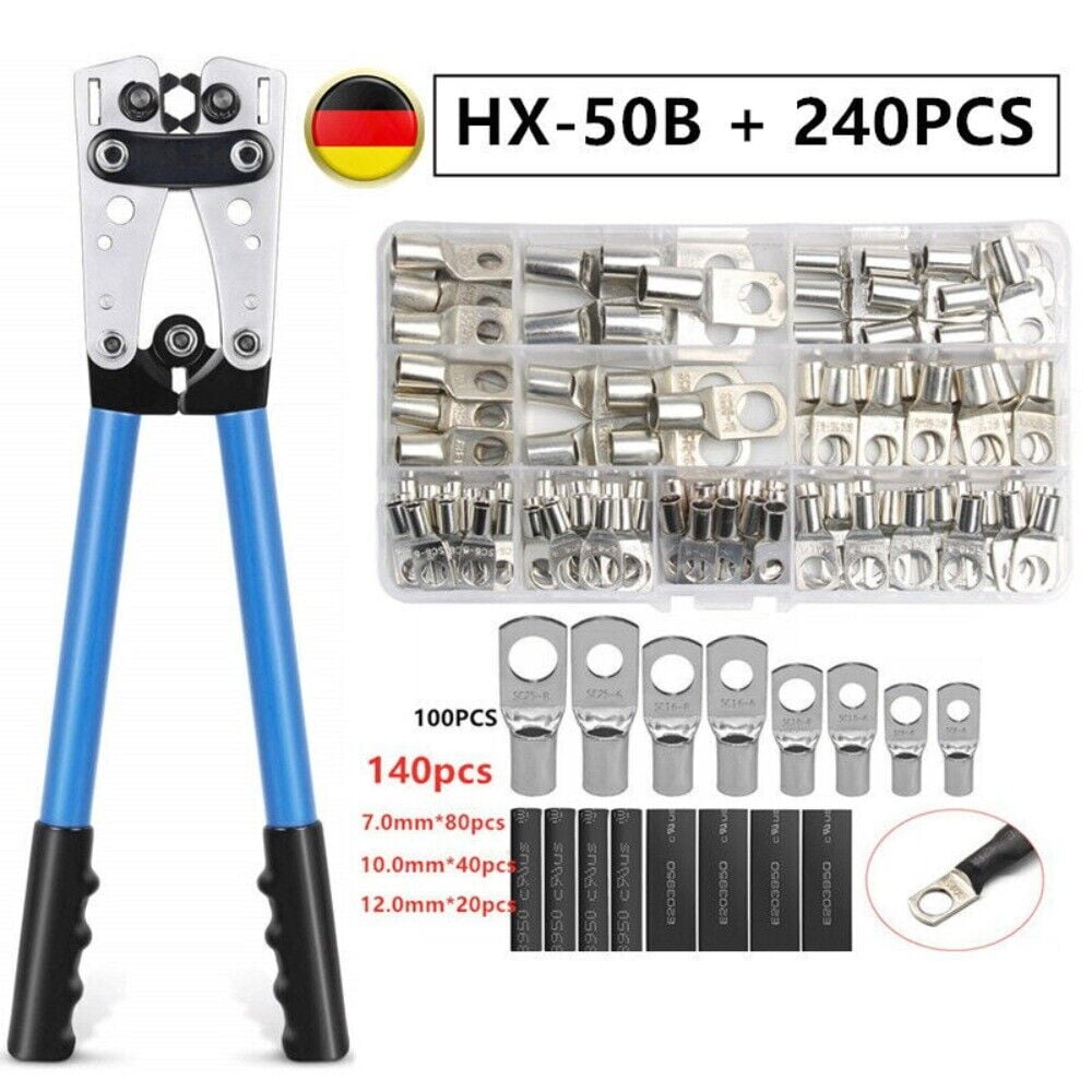 Battery Wire Crimper Kit, Heavy Duty Wire Crimper Ensures Precision ...