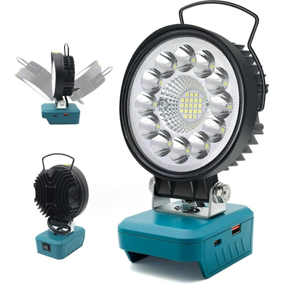 Battery Work Lights Compatible with for 18V, 36W 4000LM Cordless LED ...