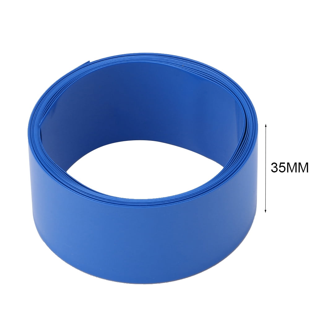 Battery Wrap PVC Heat Shrink Tubing 18-75mm Width for 14500 18650 26650 ...