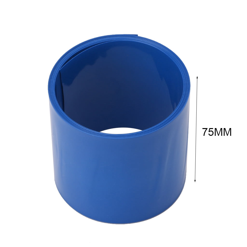Battery Wrap PVC Heat Shrink Tubing 18-75mm Width for 14500 18650 26650 ...