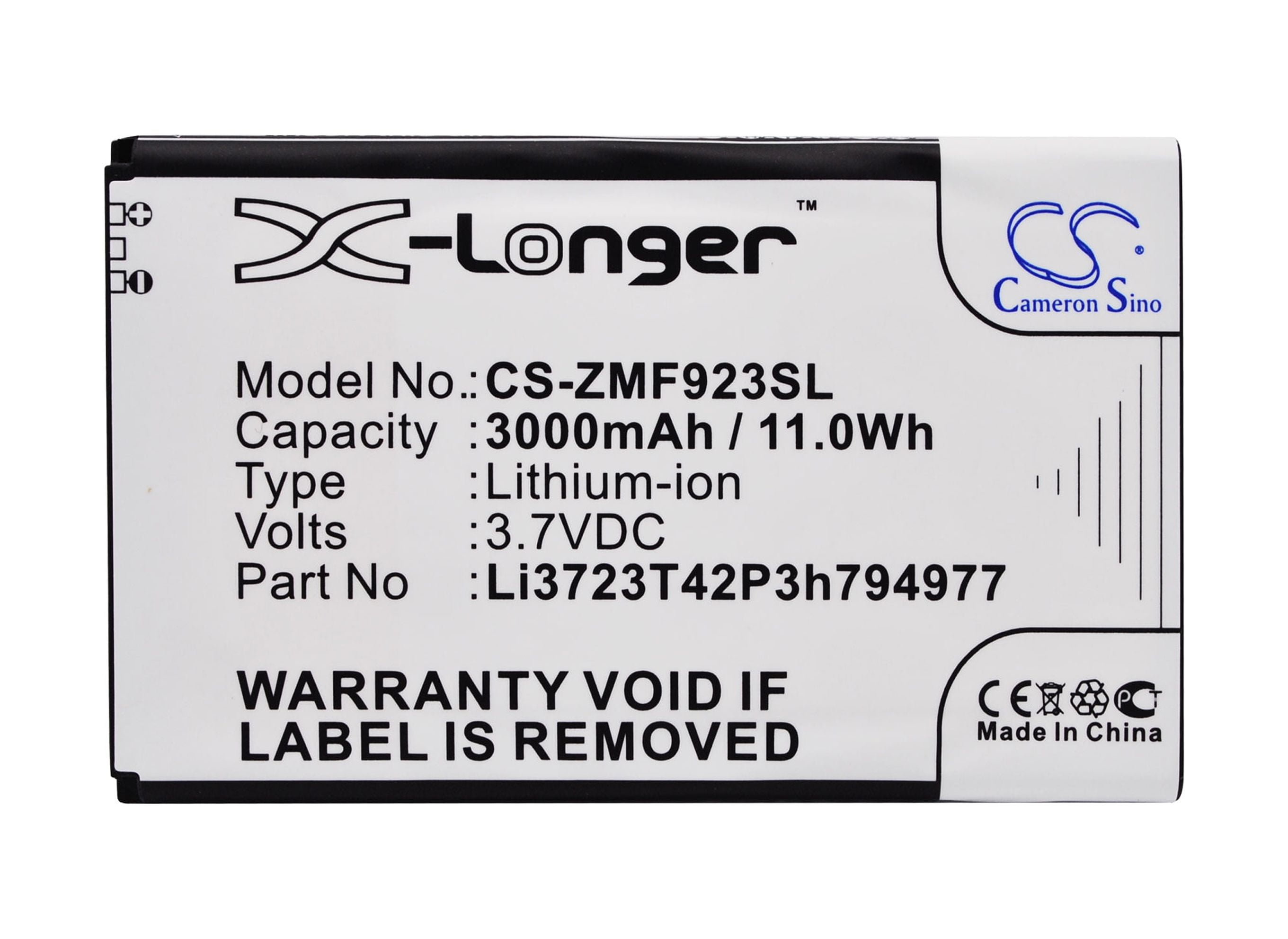 Battery for AT&T Li3723T42P3h794977 LI3728T42P3H794977 ZTE Velocity 4G ...