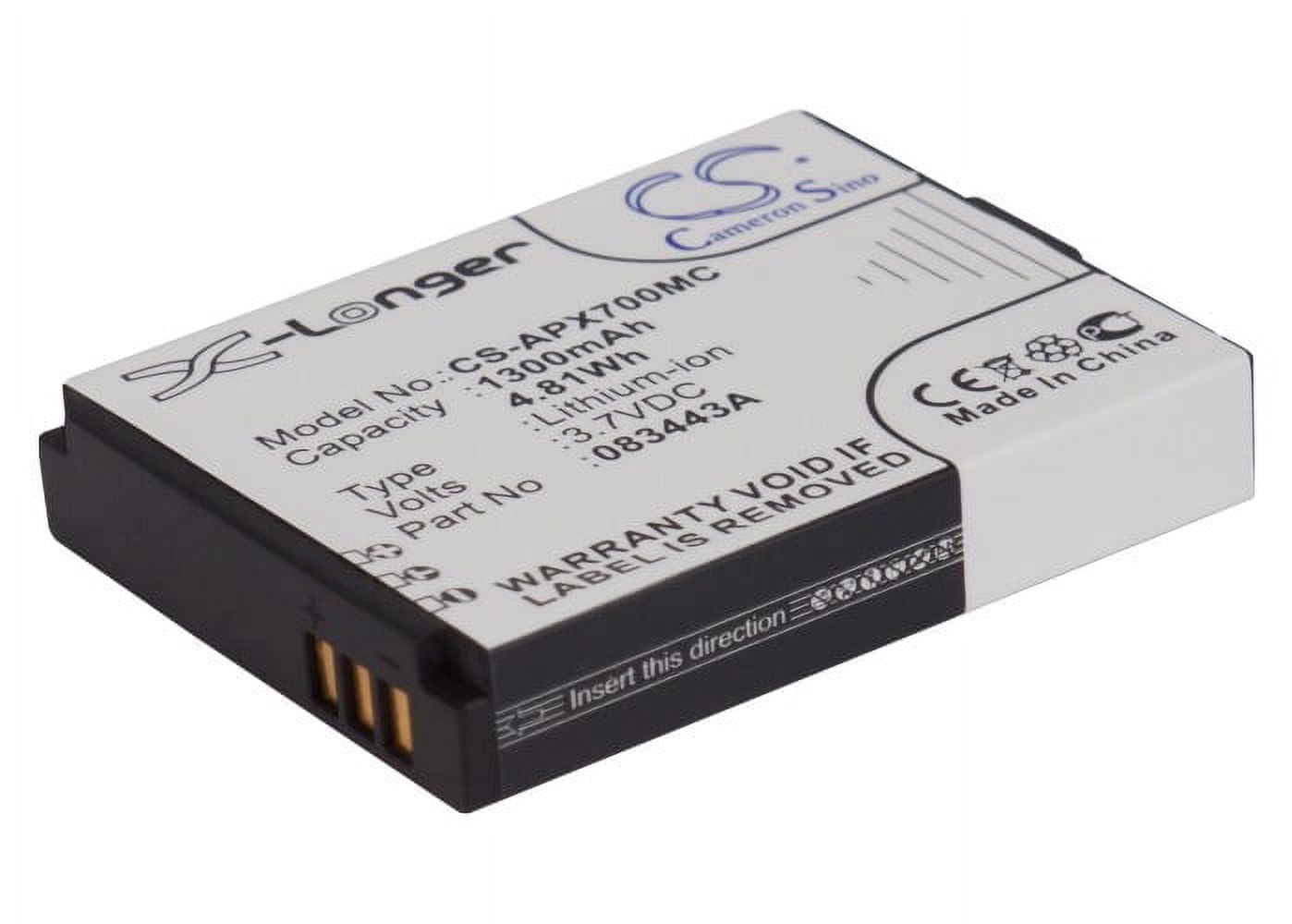 Battery for Actionpro ISAW A1 A2 Ace A3 X7 083443A Camera CS-APX700MC ...