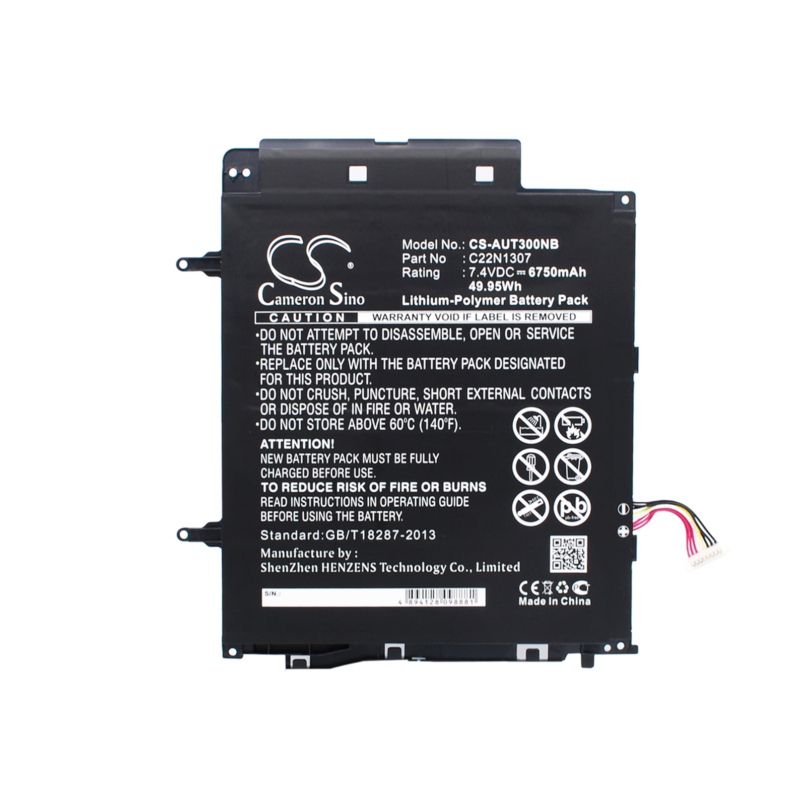 Battery for Asus Transformer Book T300 T300L T300LA 0B200-00570000 ...