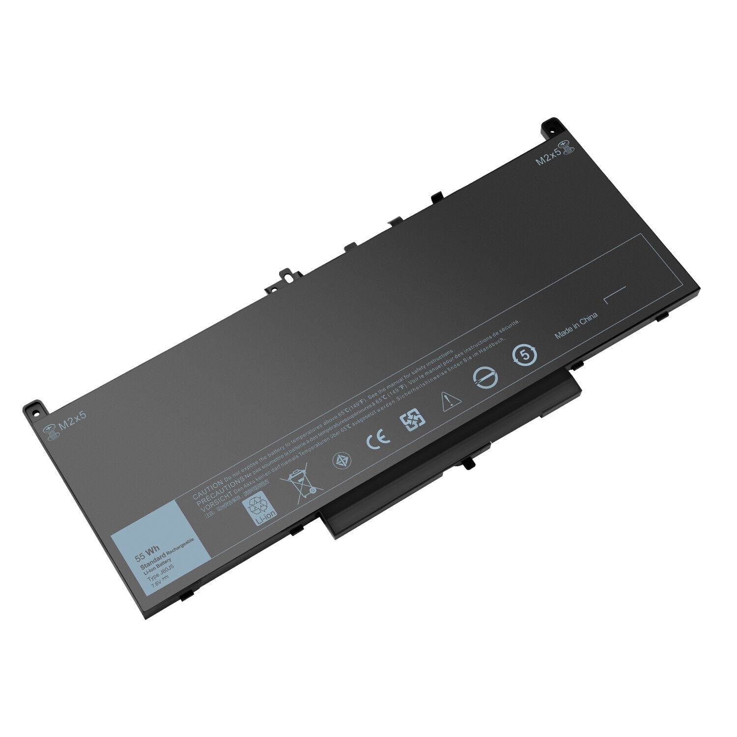 Battery for Dell 7.6V 55Wh Dell Latitude E7470 Series - Walmart.com
