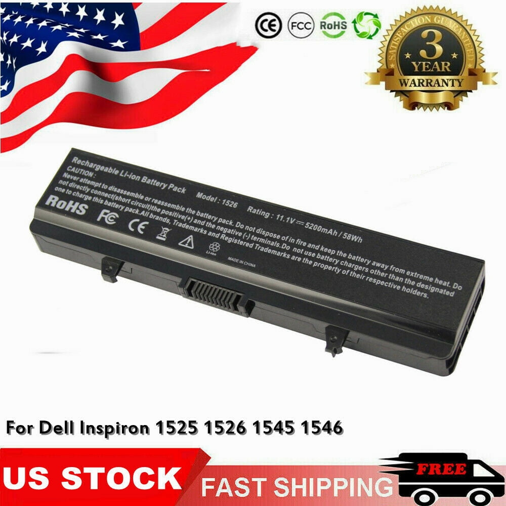 Battery for Dell Inspiron 1525 1526 1545 1546 1440 1750 GW240 X284G ...