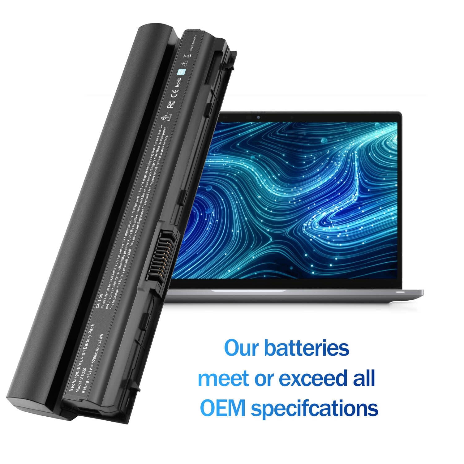 Battery for Dell Latitude E6320 E6230 E6120 E6220 E6330 E6430S Type ...