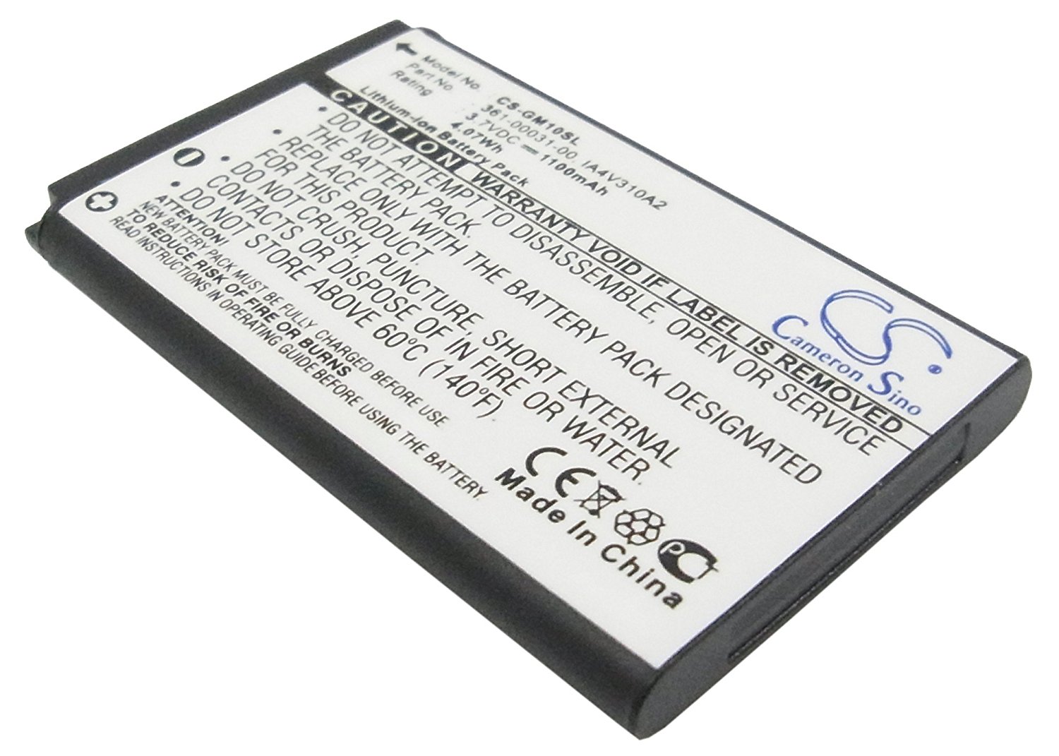 Battery for Garmin 010-10840-00 IA4V310A2 Xplova G3 Mobile 10 10x GPS10 ...
