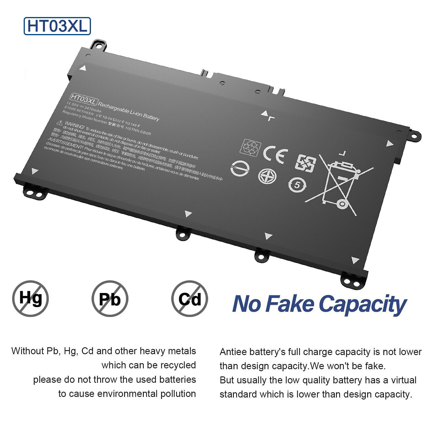 Battery for HP 15-DA0001DS 15-DW3013DX 15-DW3033DX 15-DW0082CL 15 ...