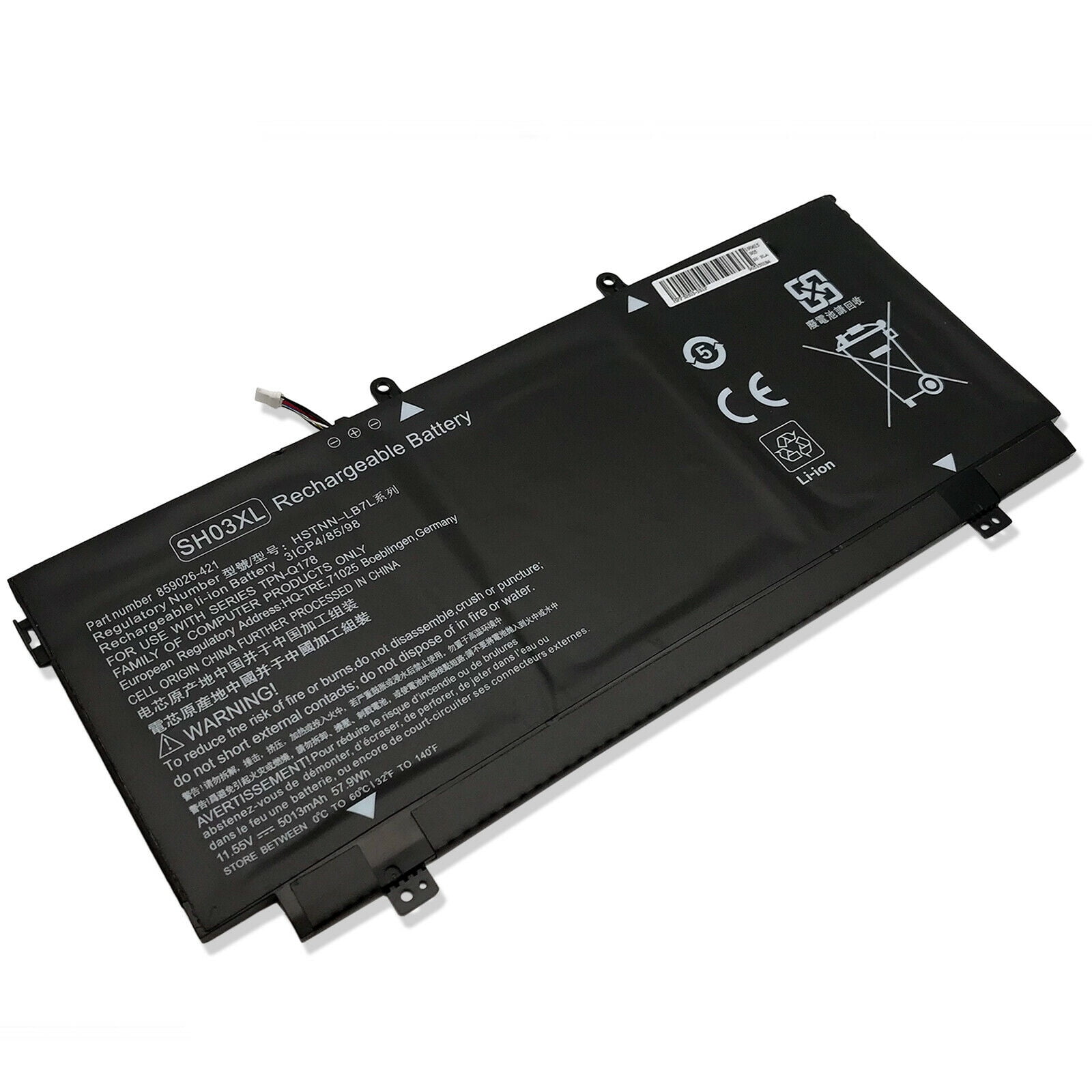 Battery for HP Spectre X360 13-AC 13-W0 Series 13-W013DX SH03 SH03XL ...