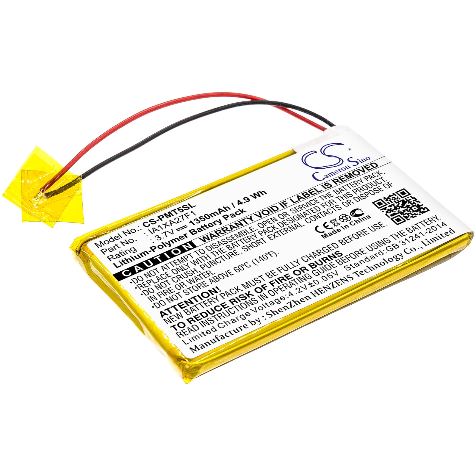 Battery for Palm Tungsten T5 IA1XA27F1 Pocket PC PDA CS-PMT5SL 3.7v ...