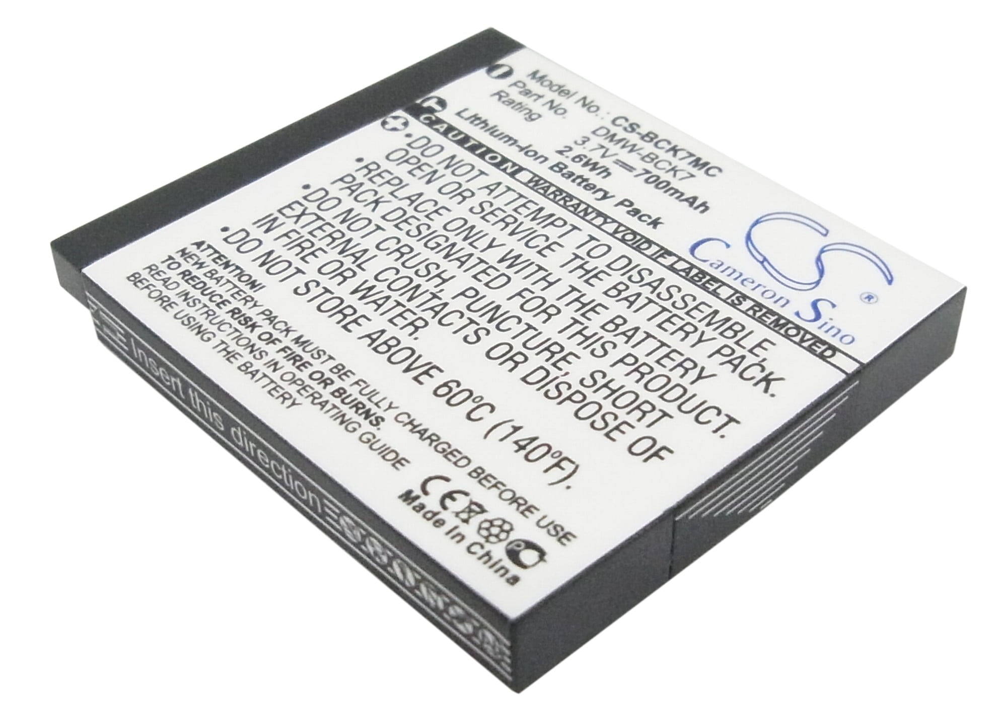 Battery for Panasonic Lumix DMC-FP77 DMC-FS14 ACD-341 DMW-BCK7 DMW ...